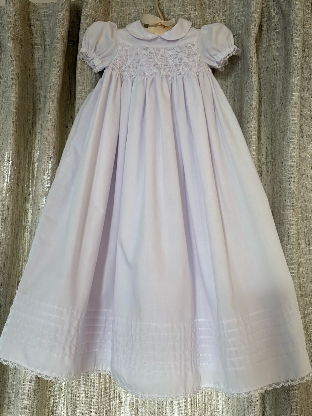 Alexis | Dresses | Alexis Light Lavender Smocked Formal Baby Girl Gown ...